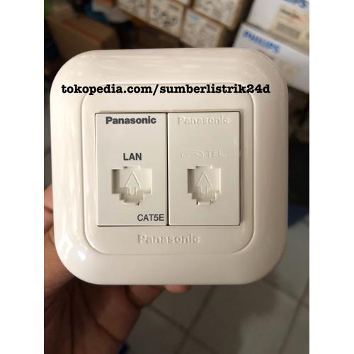 Jual Stopkontak data cat5e dan telepon outlet data cat 5e telpon ...