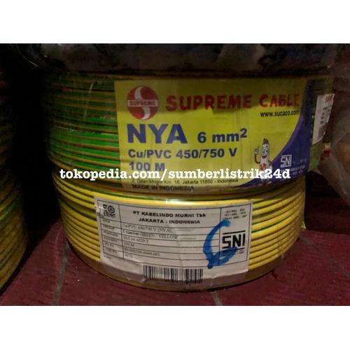 Jual KABEL ARDE SATUAN NYA 6mm 6mili 1x6 mm 1 x 6 supreme kabelindo ...