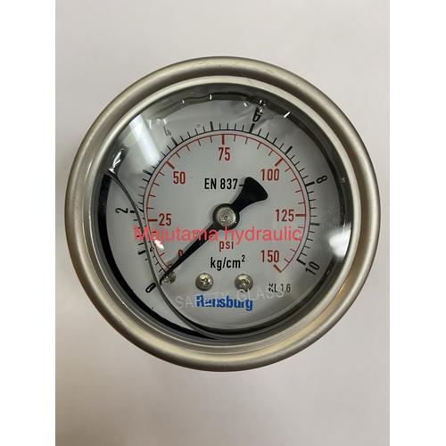 Jual Pressure gauge // manometer 2,5 inch 10 bar(kg/cm2) - Jakarta ...