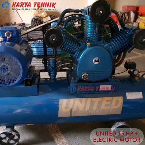 Jual Kompresor Udara UNITED 15 HP + Dinamo / Electro Motor - Kota ...