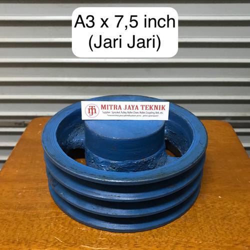 Jual PULI BESI JARI A3 x 7,5 inch PULLY PULLEY POLLY POLI 3 JALUR ...