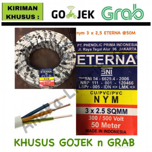 Jual KABEL ETERNA NYM 3 x 2,5 50m 3x2,5 50meter CABLE BATANG 3 x 2.5 3x2.5 - Jakarta Pusat ...