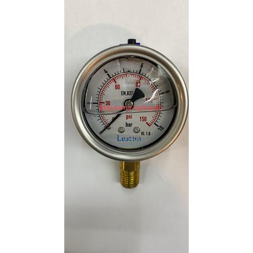 Jual Pressure gauge 2,5 inch 10 bar model raket LESTON - Jakarta Barat - MAJUTAMA HYDRAULIC ...