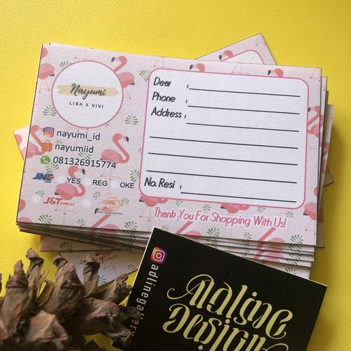 Jual cetak sticker label pengiriman olshop custom 21x10 cm - ANTI AIR ...