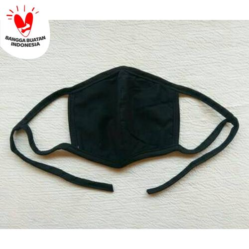 Jual Masker Kain Ikat Warna Hitam Polos - Kota Depok - TriMedia Shop ...