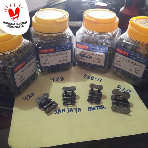 Jual Sambungan Rantai Ukuran 520 , 428H , 428 , 420 / Sambungan Rante ...