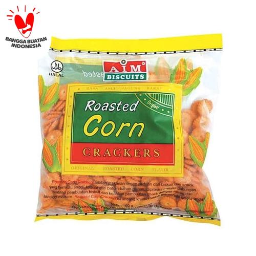 Jual AIM Biscuits Roasted Corn Jagung Bakar Crackers 180 gram - Jakarta ...