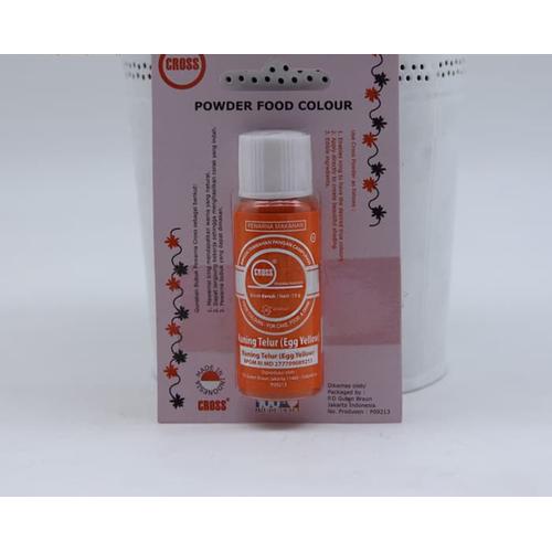 Jual CROSS EGG YELLOW Food Coloring Powder 15gr Pewarna Makanan Bubuk ...