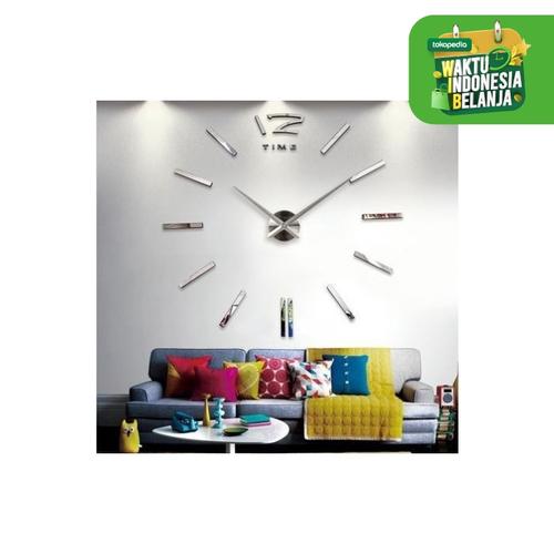 Jual 3D Giant Wall Clock Jam Tempel Dinding Tempel Ukuran Besar ...