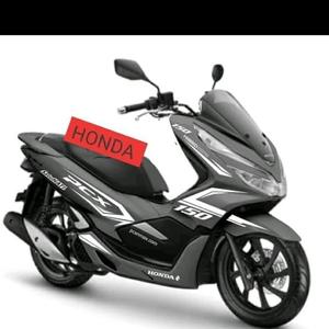 Jual STRIPING CUTTING STICKER HONDA PCX motor abu-abu sticker putih1 ...