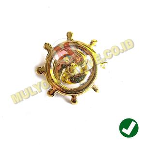 Jual Pin Kerah Model Kipas Kapal Pin Kopsteken Monogram Pelayaran 2.5Cm ...