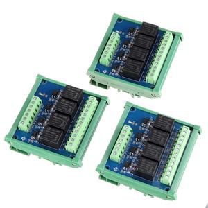 Jual 4CH Channel Optocoupler Isolation Relay Module 5V/12V/24V SCM PLC ...