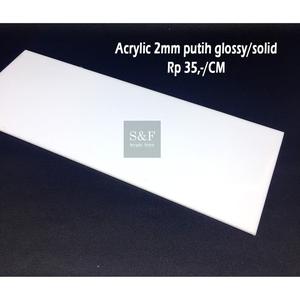 Jual AKRILIK POTONGAN 2MM PUTIH / ACRYLIC 2MM / AKRILIK LEMBARAN ...