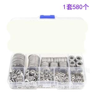 Jual Stainless Steel Flat Washers 580 Pcs M2 M2.5 M3 M4 M5 M6 M8 M10 ...