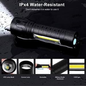 Jual Pocketman Senter LED Flashlight Police SWAT Mini Zoom Camping Anti ...
