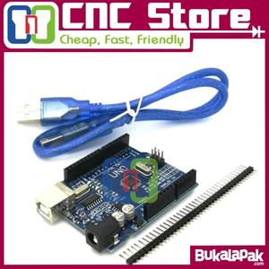 Jual ARDUINO UNO R3 ATMEGA328P SMD CH340 ATMEGA328P-PU TERMASUK KABEL ...