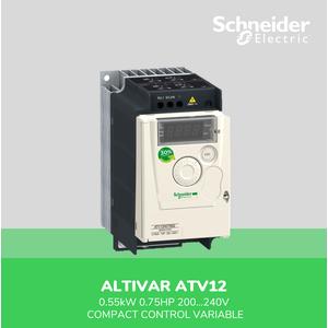Promo Schneider Altivar ATV12 Inverter 0.55kw 1P - ATV12H055M2 Cicil 0% ...