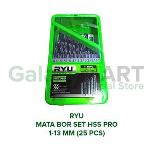 Jual RYU MATA BOR BESI SET HSS PRO / STAINLESS SET HSS COBALT 1 - 13 MM ...