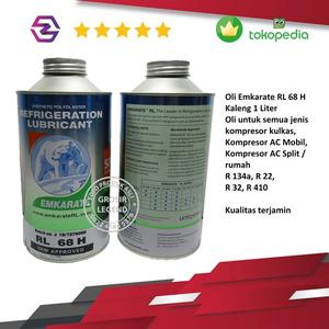 Jual Oli kompresor Emkarate compressor RL68H (RL 68H) kaleng 1L 1 Liter ...