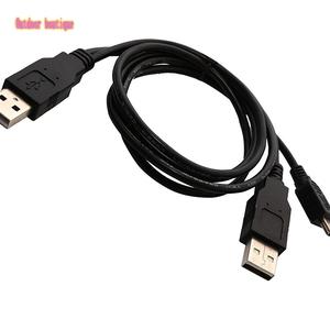 Jual Dual USB 2.0 Type A to Mini 5 Pin Type B X1 Y Data & Kabel Power ...