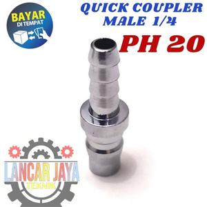 Jual QUICK COUPLER PH20 SAMBUNGAN SELANG ANGIN KOMPRESOR KOPLER NEPEL ...