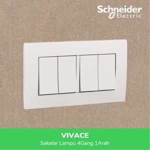 Promo Schneider Saklar 4 Gang (2 Gang Frame) Vivace - KB34_1_WE_G3 ...