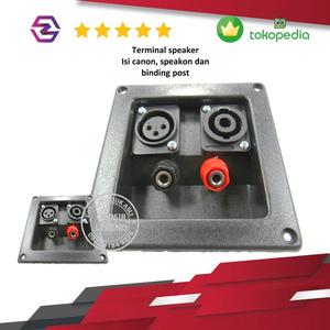 Jual Terminal speaker box kotak segi 2 pin Canon cannon Speakon spicon ...