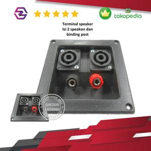 Jual Terminal speaker box kotak segi 2 pin Speakon spikon spicon - Kab ...