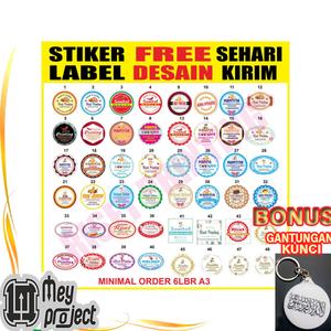 Jual STIKER LABEL PRODUK MAKANAN DAN MINUMAN Keren | kece | viral - Kab ...