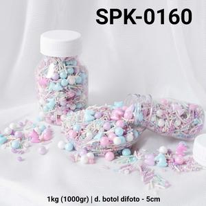 Jual SPK-0160 Sprinkles sprinkle sprinkel 1kg 1 kilo unicorn warna ...