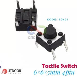 Jual Tactile Switch Push Button Saklar Tekan 6x6x5 mm 4 Pin Arduino ...