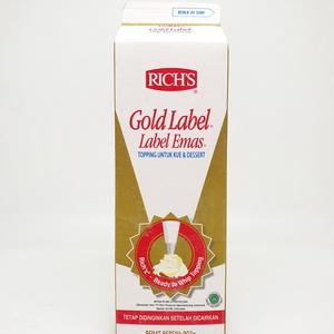 Jual RICHS RICH'S Gold Label Whipping Cream Whipped Whip Cream 1 liter ...