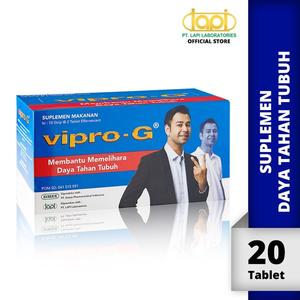 Jual VIPRO-G - 1 Box isi 20 Tablet Suplemen Untuk Menjaga Daya Tahan ...