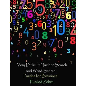 Jual Very Difficult Number Search and Word Search: Puzzles for ...
