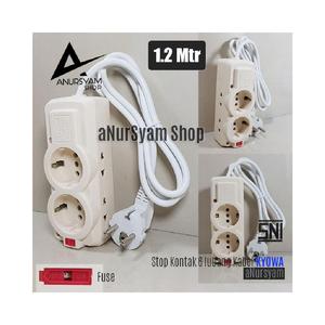 Jual IY770 Stop Kontak 6 Lubang Kabel 1.2 Meter Indikator KYOWA KW-928 Prom - Jakarta Barat - TC ...