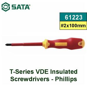 Jual OBENG 61223 VDE INSULATED SCREWDRIVER PHILLIPS PH2 X 100MM SATA ...