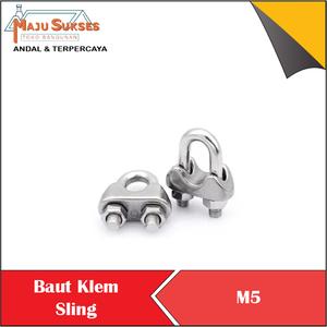 Jual Baut klem sling ukuran M5 M6 M8 M10 M12 M13 M16 M20 - 3/16 M5 ...