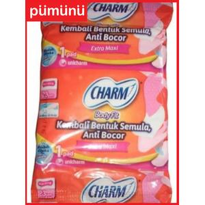 Jual CHARM Pembalut Non WIng Body Fit Extra Maxi [1 Renteng / 10 Sachet ...