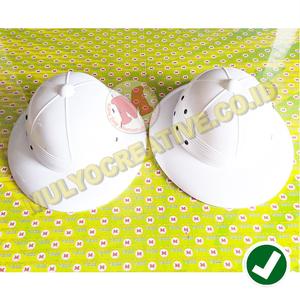 Jual Topi Polka Onthelis Topi Demang Warna Putih Bahan Plastik - Kab ...