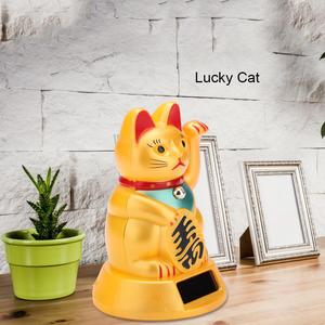Jual Solar Powered Welcoming Waving Beckoning Fortune Lucky Cat - Kab ...