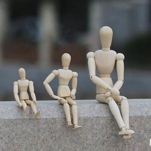 Jual Sketching Artist Movable Limbs Male Wooden Figure Model Doll Toys ...