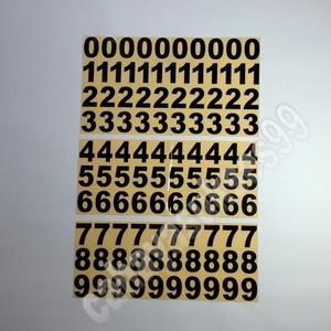 Jual Sticker Cutting Model ANGKA 0 Sampai 9 Warna Hitam Big Size 3.5cm ...
