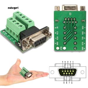 Jual DB9 Adapter Connector 9-Pin Female RS-232 Serial Port Interface ...