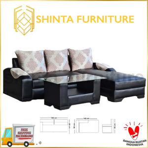 Jual Sofa L Minimalis Modern Ocean Hermes + Meja / Sofa Santai / Sofa ...