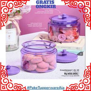 Jual Toples Tupperware Bening / Toples Crystal Tupperware Counterpart 1,2L - Jakarta Timur ...