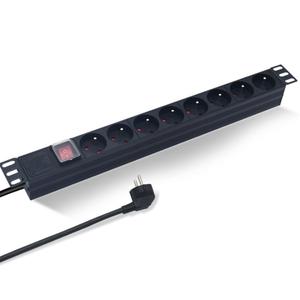 Jual 8 Way FR Socket 16A 250V PDU Power Inlet for 19inch Rackmount with ...