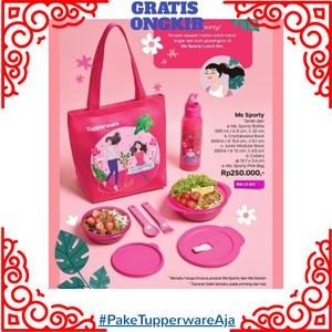 Jual Tas Makan Tupperware / Kotak Makan Tupperware Set Ms Sporty ...