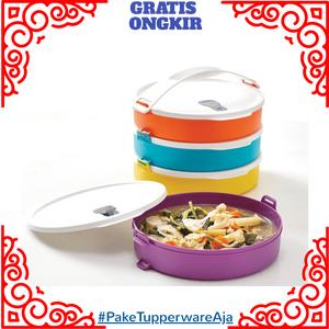 Jual Rantang Tupperware - Rantang Makanan Tupperware 4 Susun Bulat ...