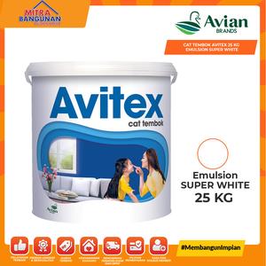 Jual CAT TEMBOK AVITEX 25 KG EMULSION SUPER WHITE - Kab. Lampung ...