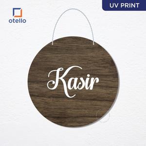 Jual Kasir Signage Kayu Wooden Papan Nama Ruangan Gantung Sign Board ...